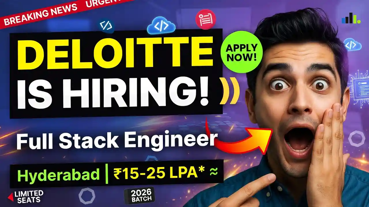 Deloitte Hiring: Full Stack Software Engineer Position in Hyderabad 2026 - Get Hired Faster